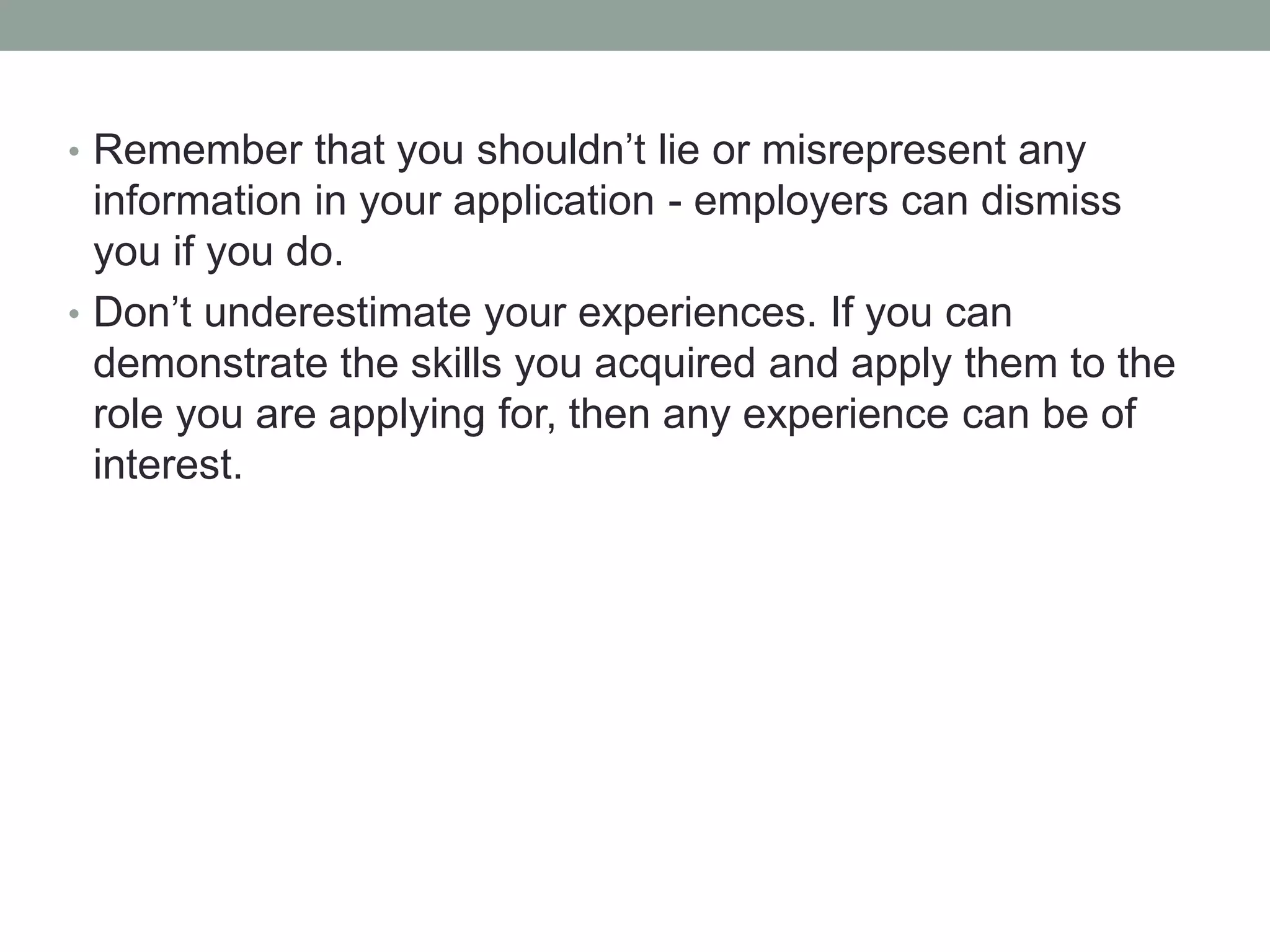 Cover letter & CV writing | PPTX