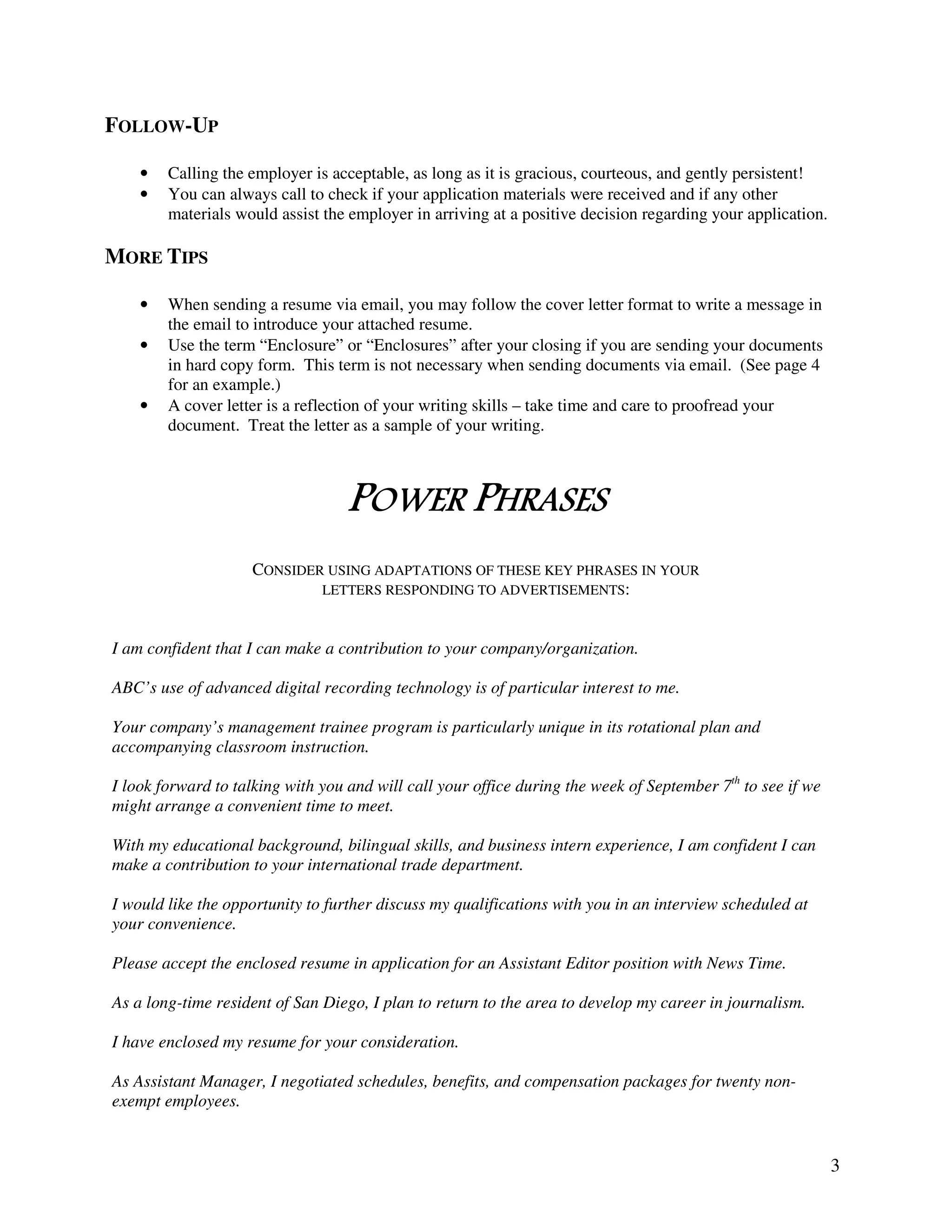 Cover Letter Guide | PDF