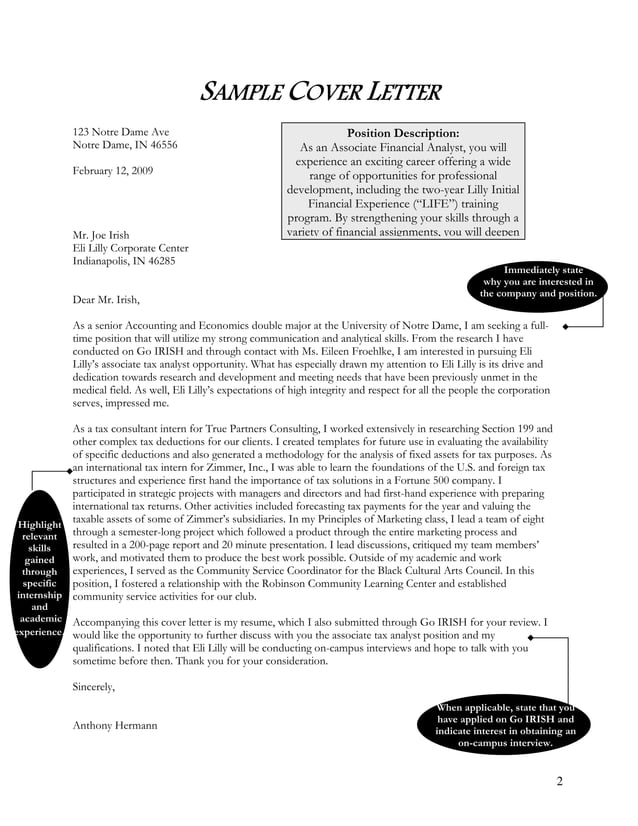 Cover Letter Guide | PDF
