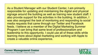 Freeman CMC - Cover Letter Presentation CDMA | PPTX