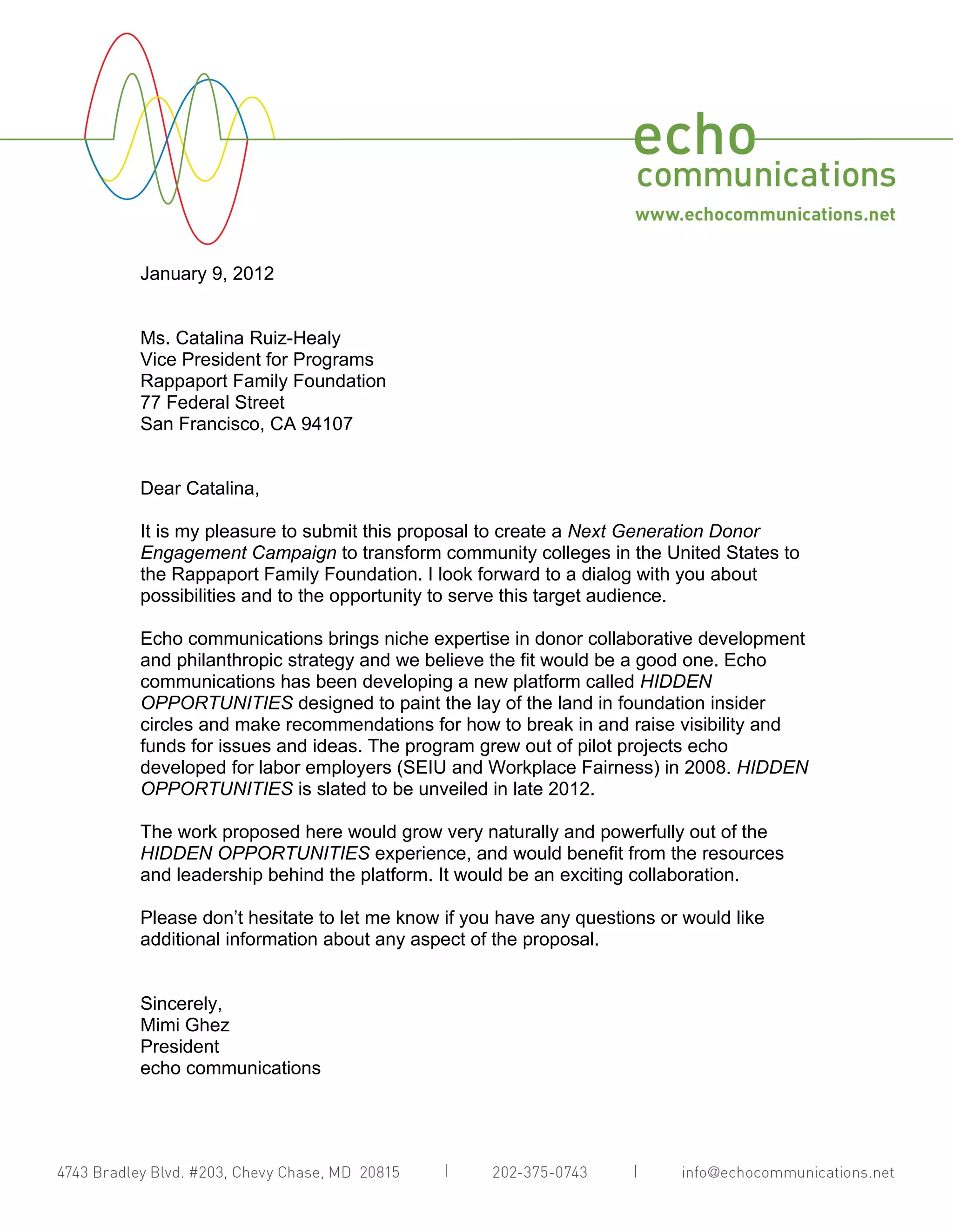 Cover letter_RFF proposal | DOC