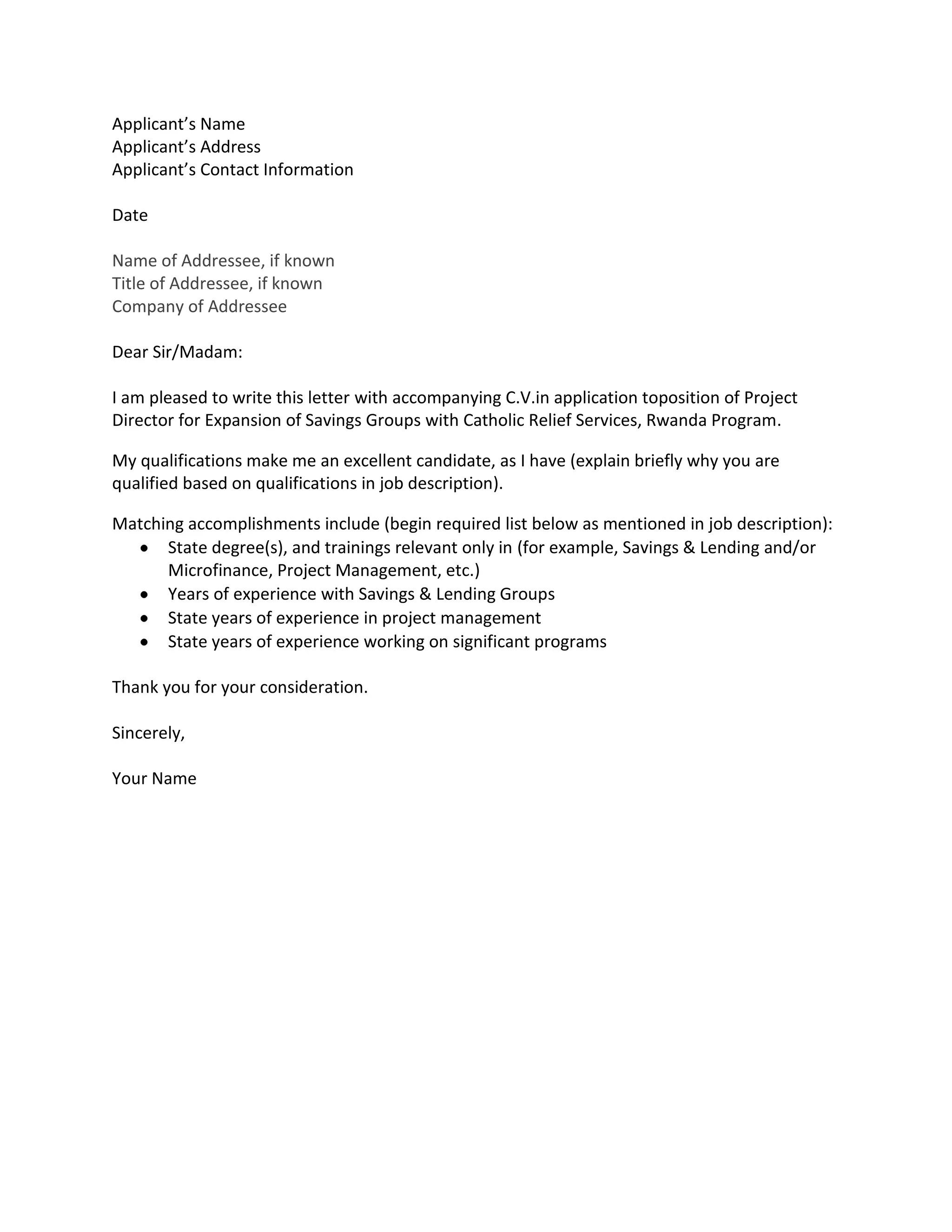 Cover letter sample pd silc | DOCX