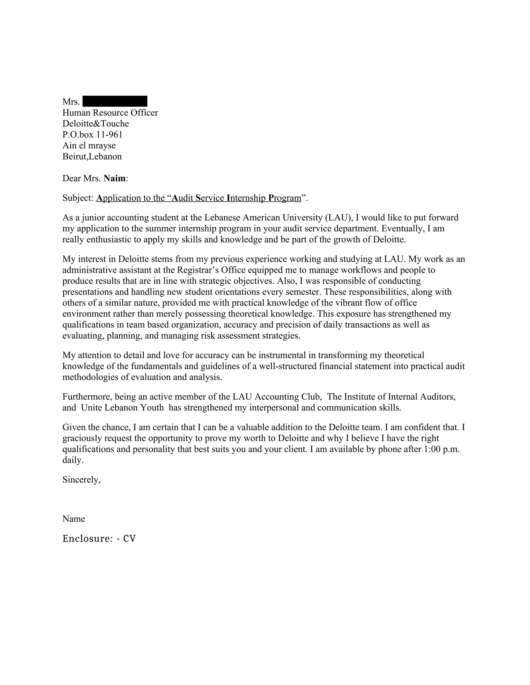 Cover letter Sample(1).docx for interviews | PDF