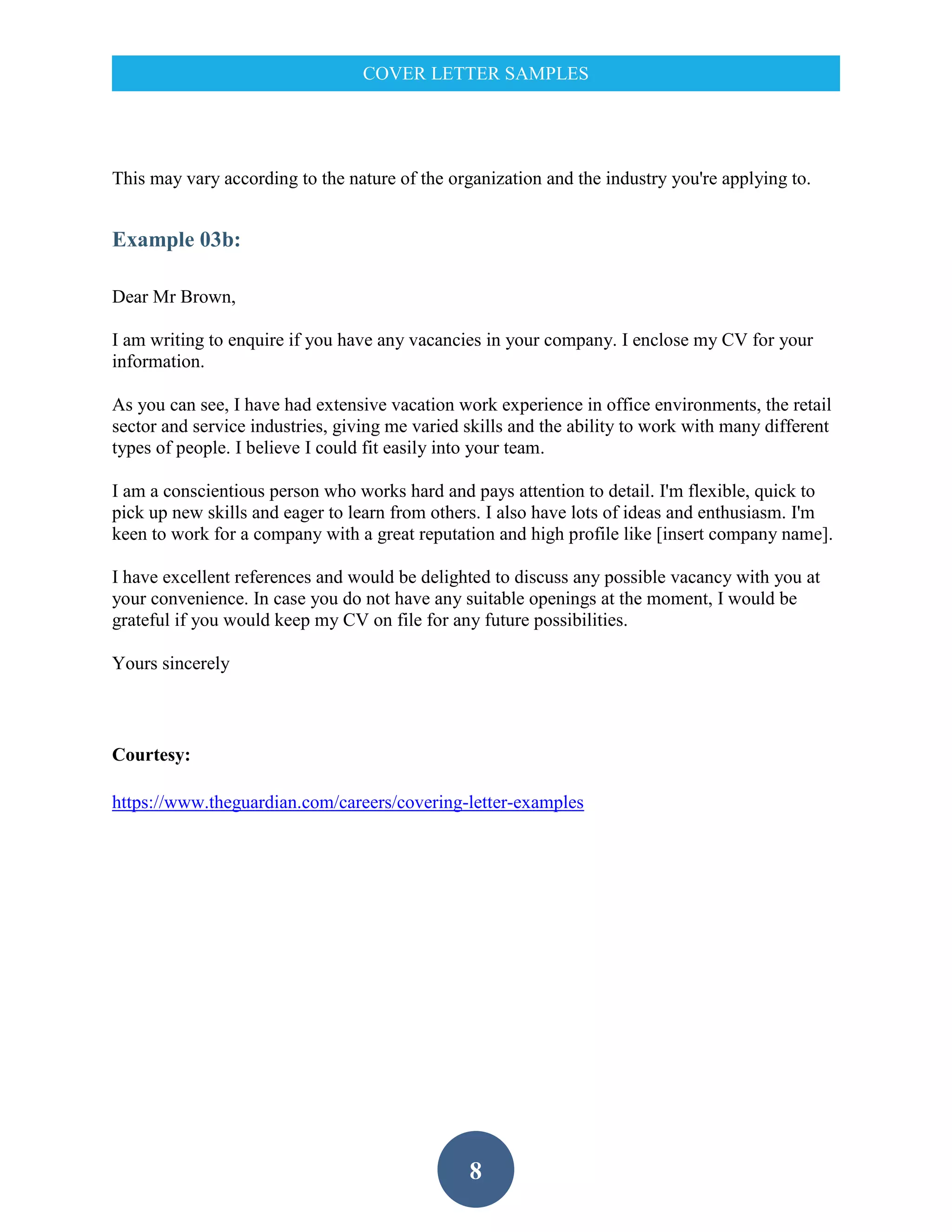 Cover Letters Sample_2016 | PDF