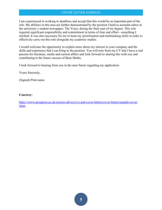 Cover Letters Sample_2016 | PDF