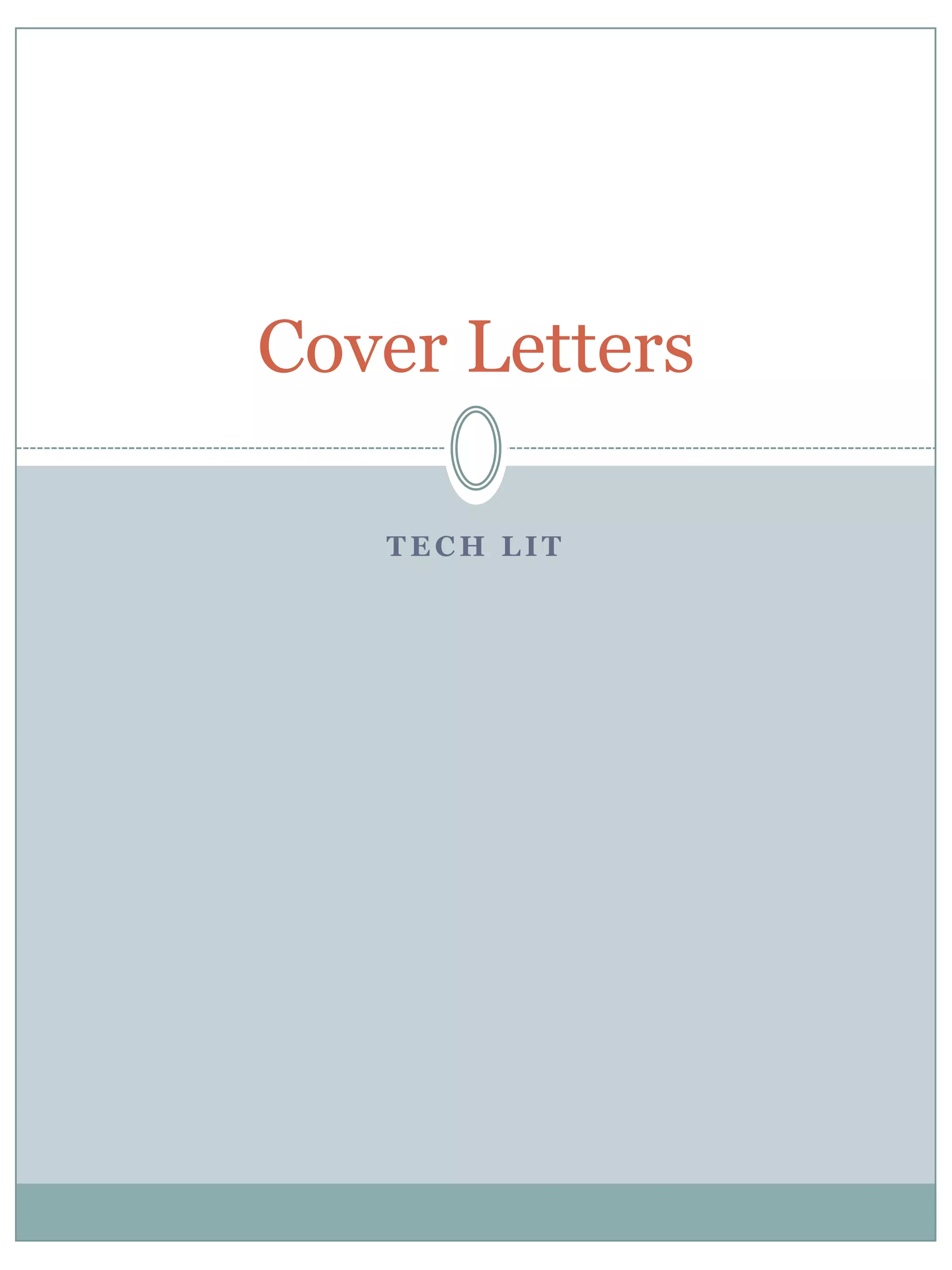 Cover Letter Samples | PPTX