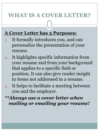 Cover Letter Samples | PDF