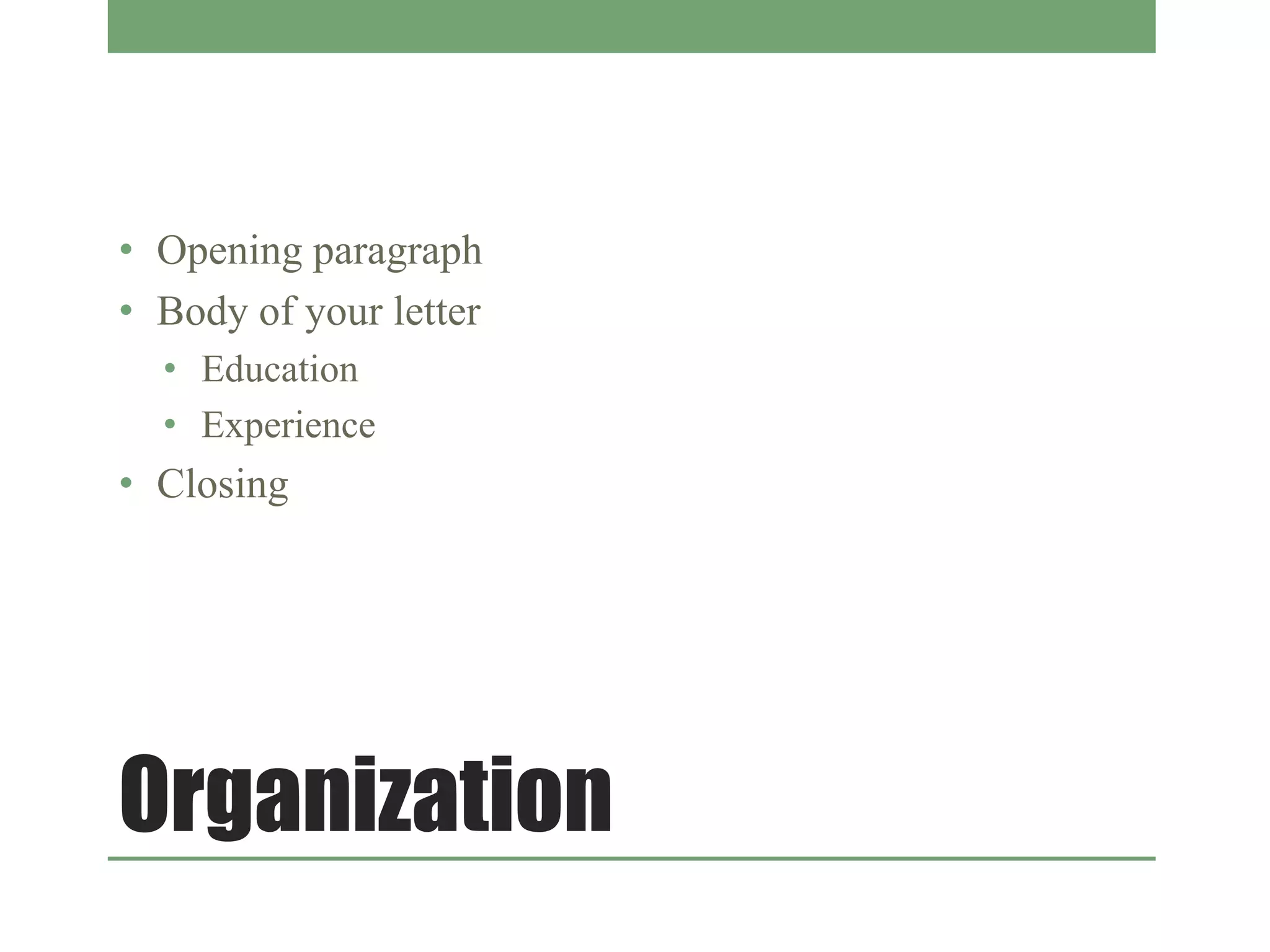 Cover letters & resumes | PPT