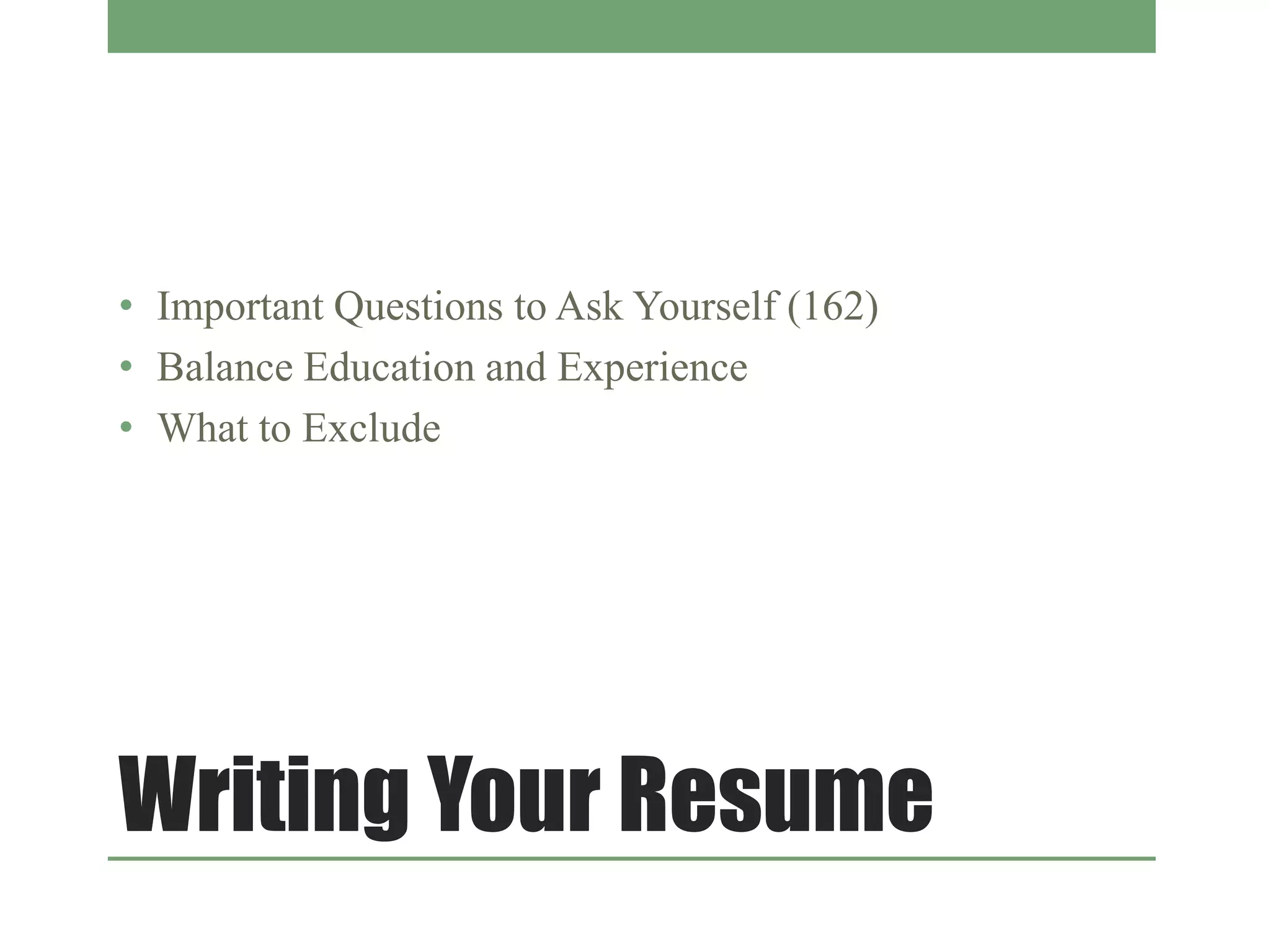 Cover letters & resumes | PPT
