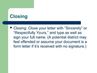 Cover Letter in English _ Business Letter | PPT