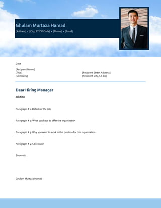Cover Letter Template | DOCX