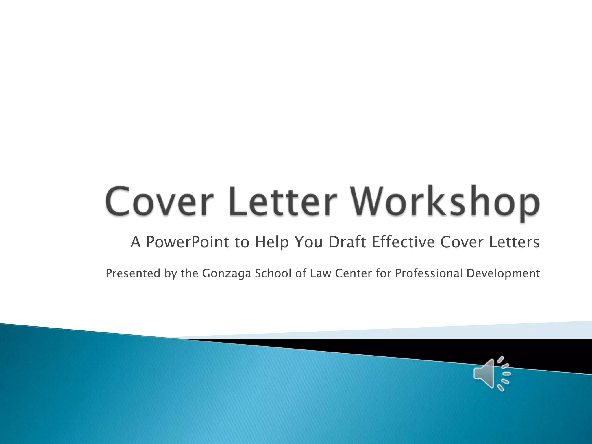 Cover letter webinar | PPTX