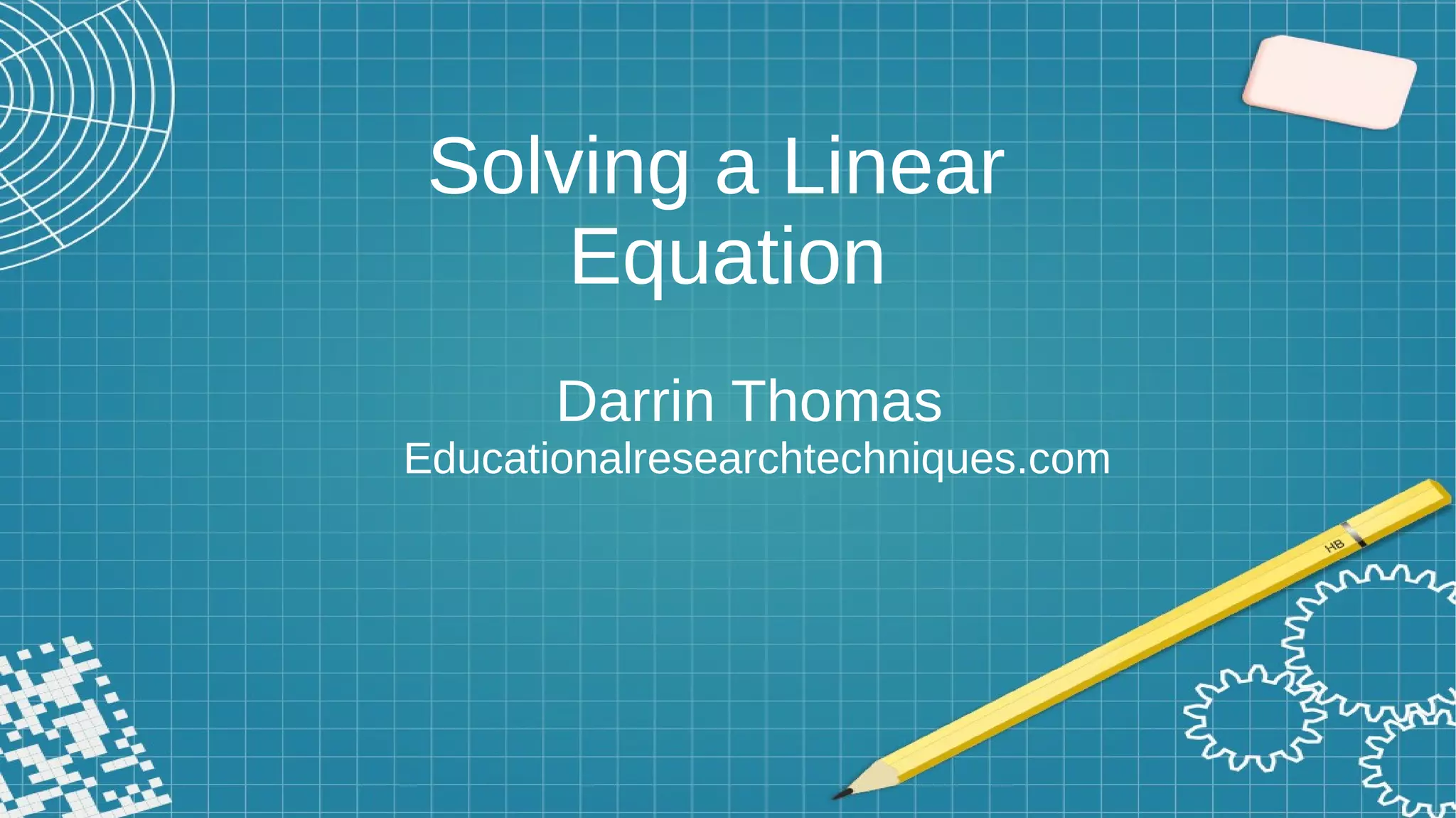 Linear equations | PPT