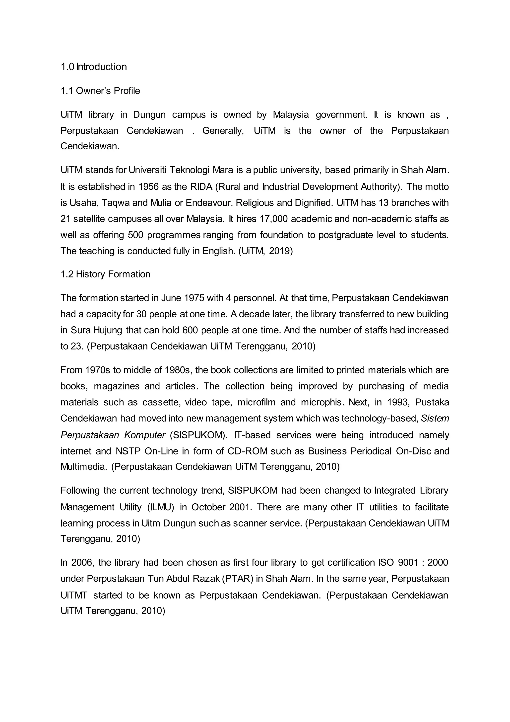 MGT 162 : Sample, UiTM Dungun December 2019 | DOCX