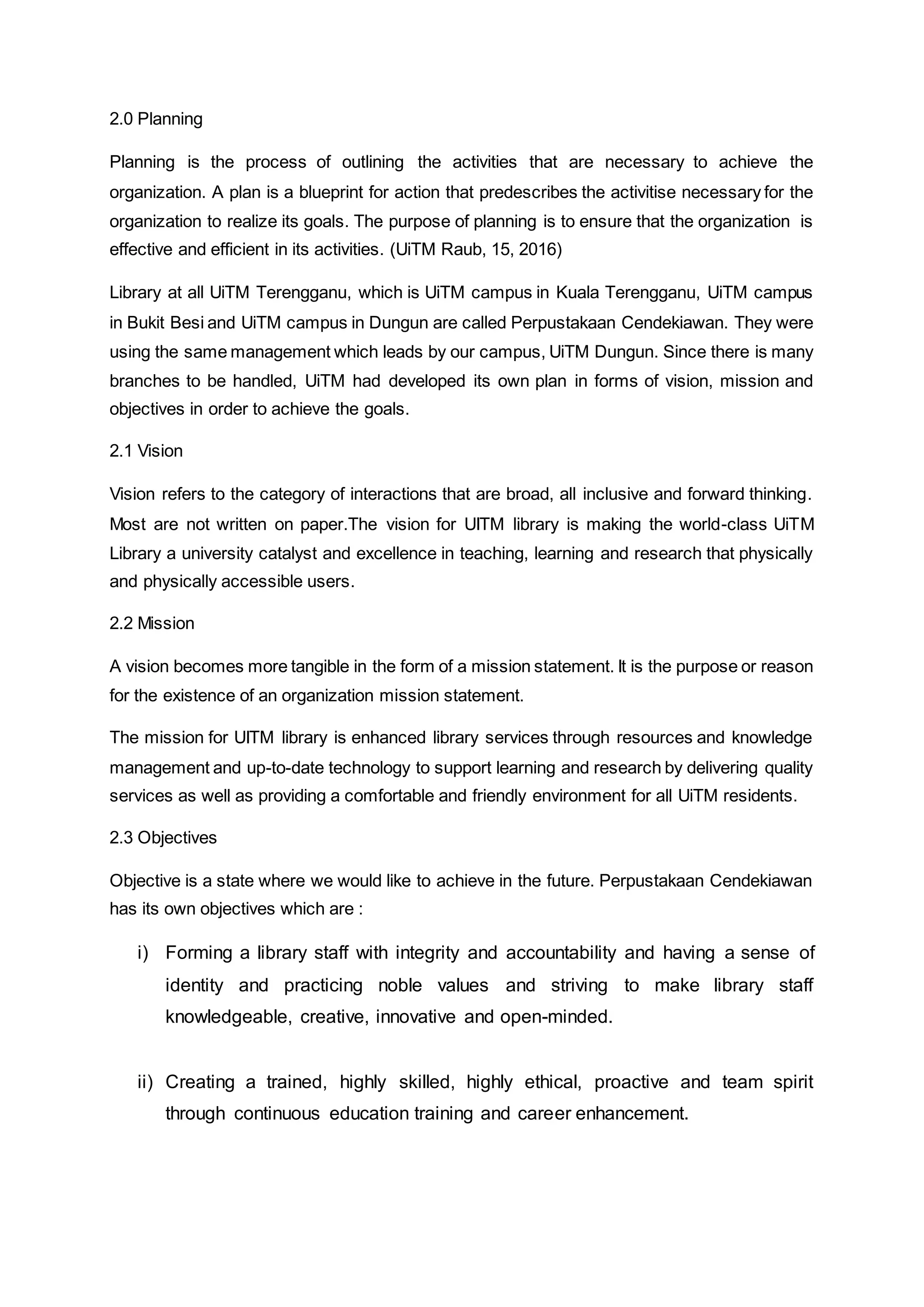 MGT 162 : Sample, UiTM Dungun December 2019 | DOCX