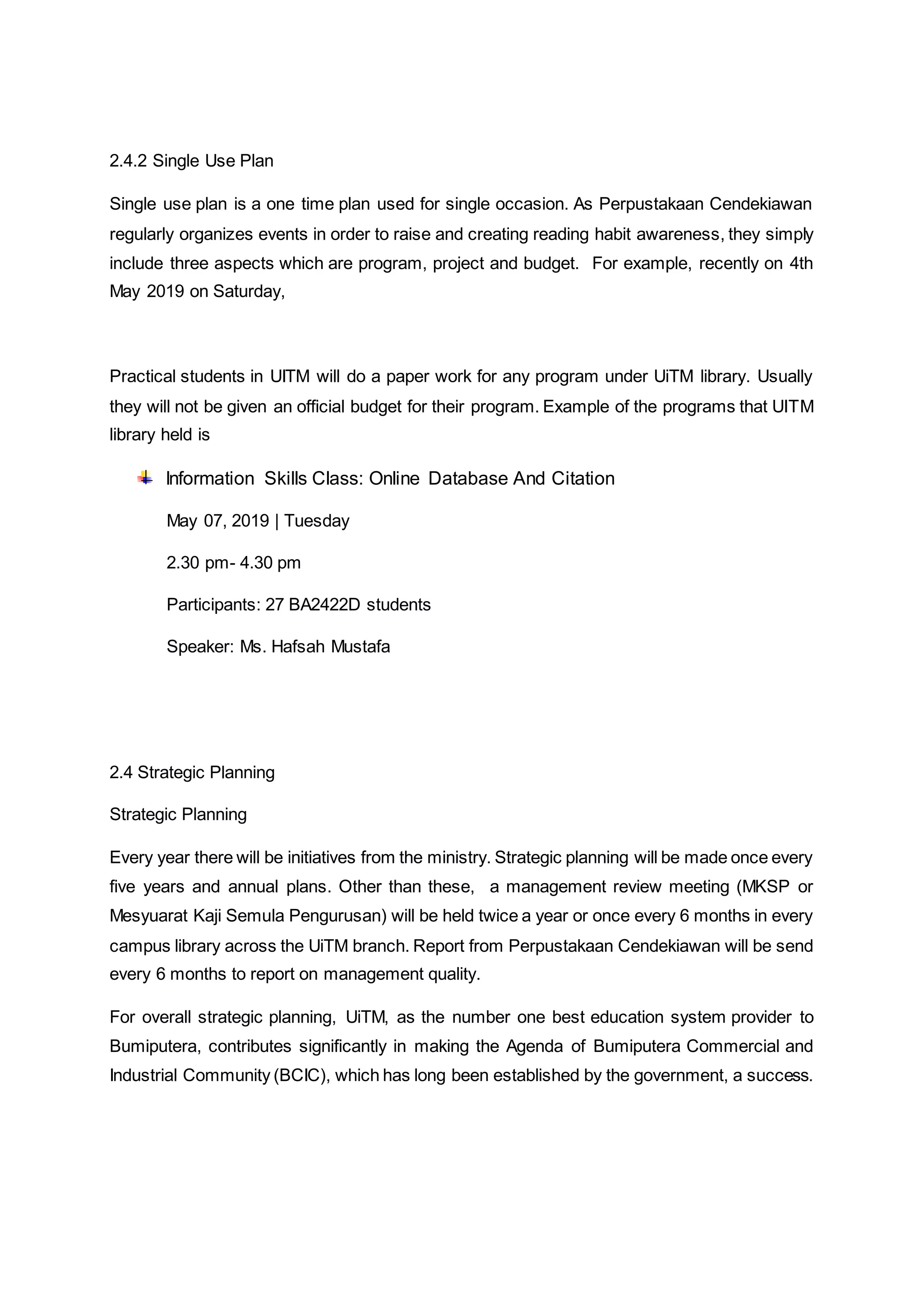 MGT 162 : Sample, UiTM Dungun December 2019 | DOCX