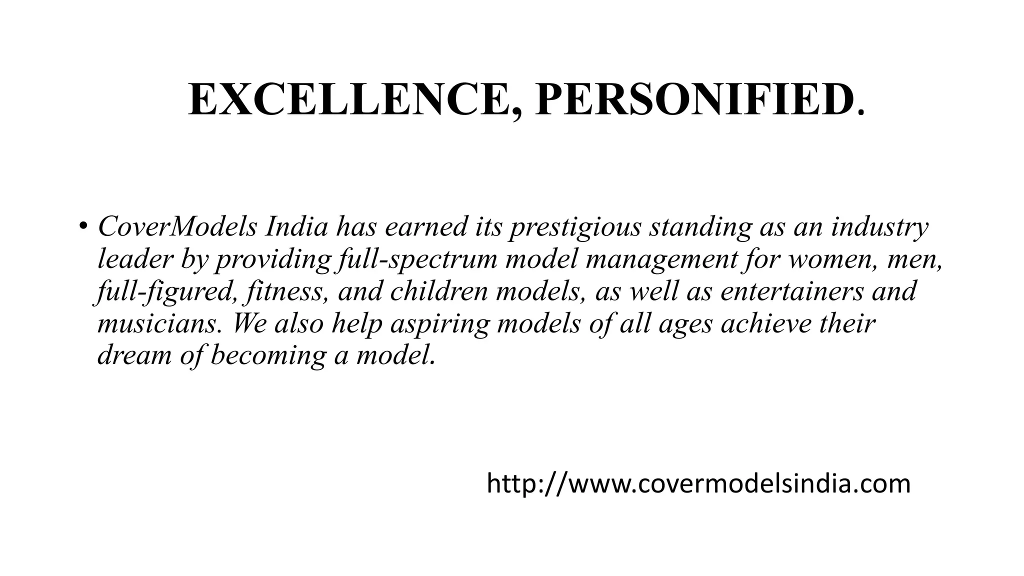 Covermodelsindia ppt | PPTX