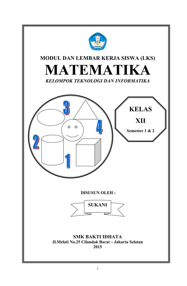 Cover modul & lks mat kls 3 | PDF