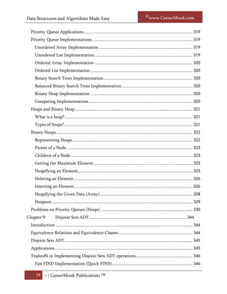 Data Structures and Algorithms made Easy (Cover Page) | PDF