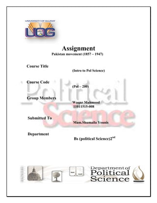 Group Assignment Front Page