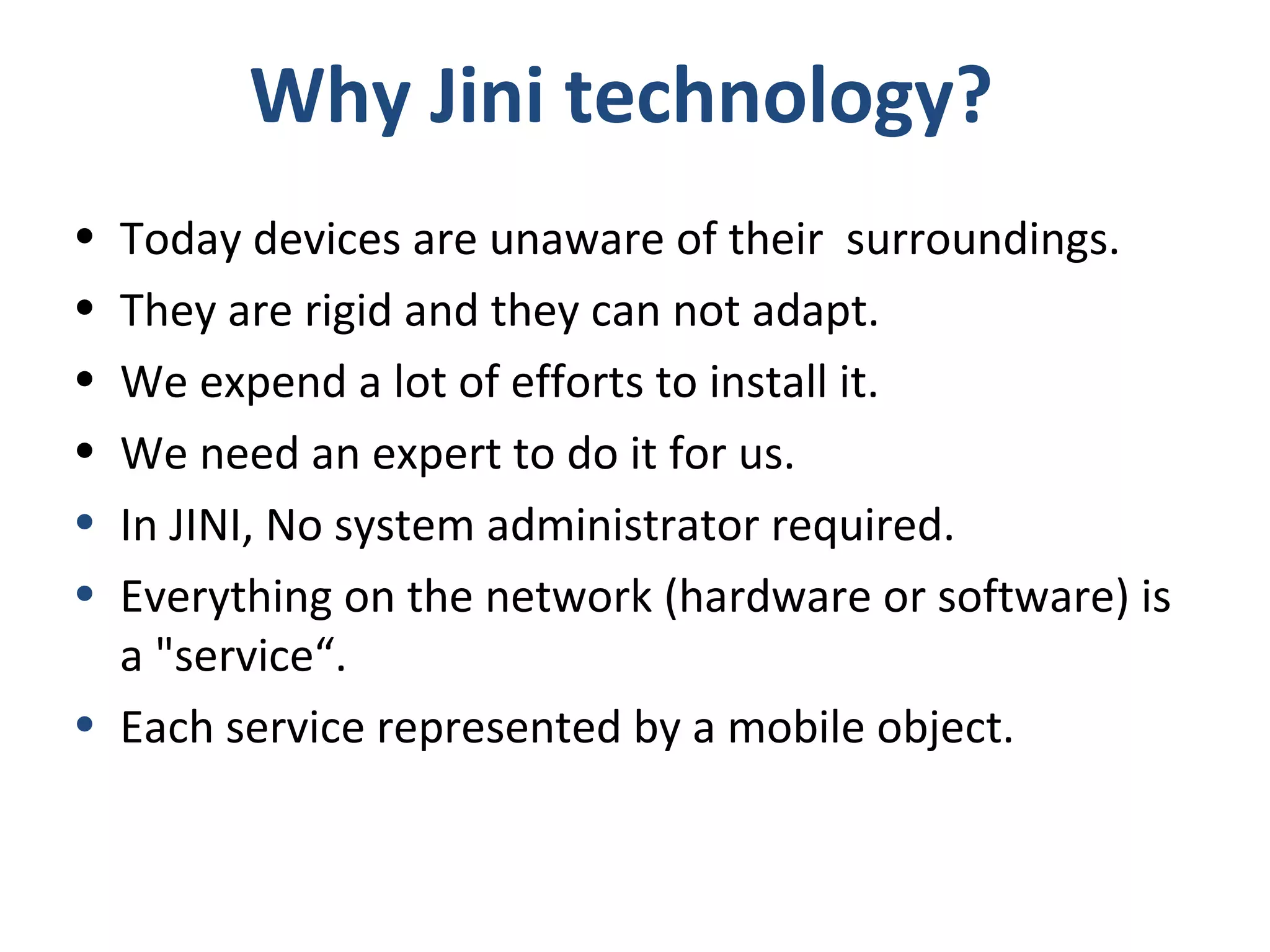 JINI Technology | PPT