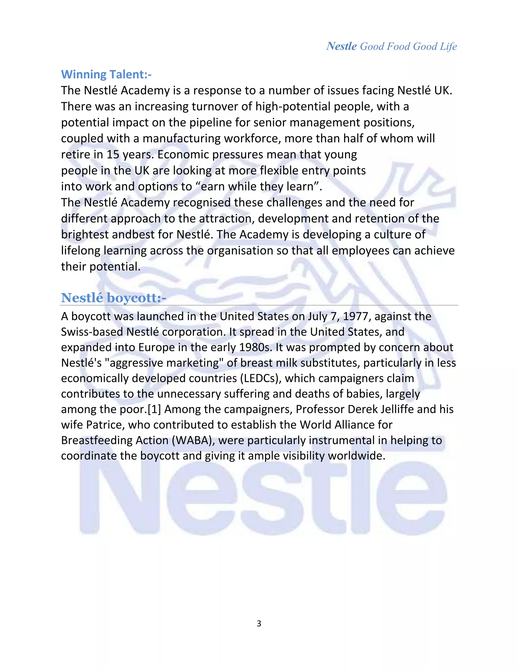 Nestle Competency | DOCX