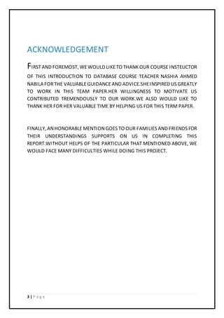 Data Base project | PDF