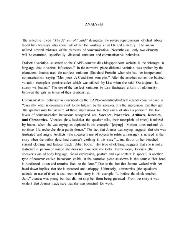 Cape Communication Studies Sba Unit 1 | DOCX | Resume Writing and ...