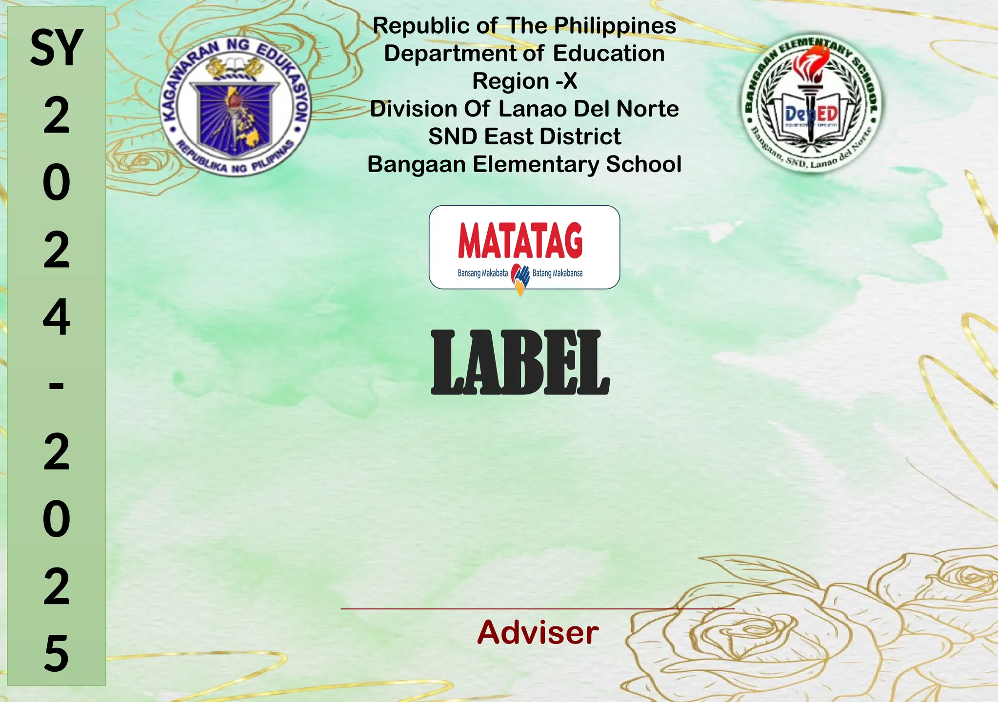 COVER PAGE ON MATATAG REMEDIAL READING PLAN | PPTX