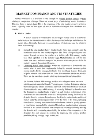 Market Dominance Strategies by Titan | PDF