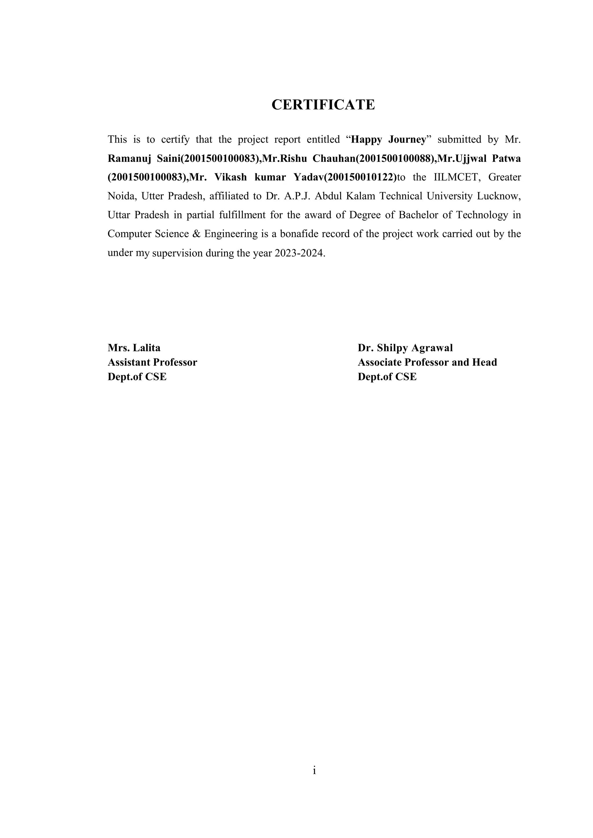 project Cover Page_ Certificate _Ack.docx