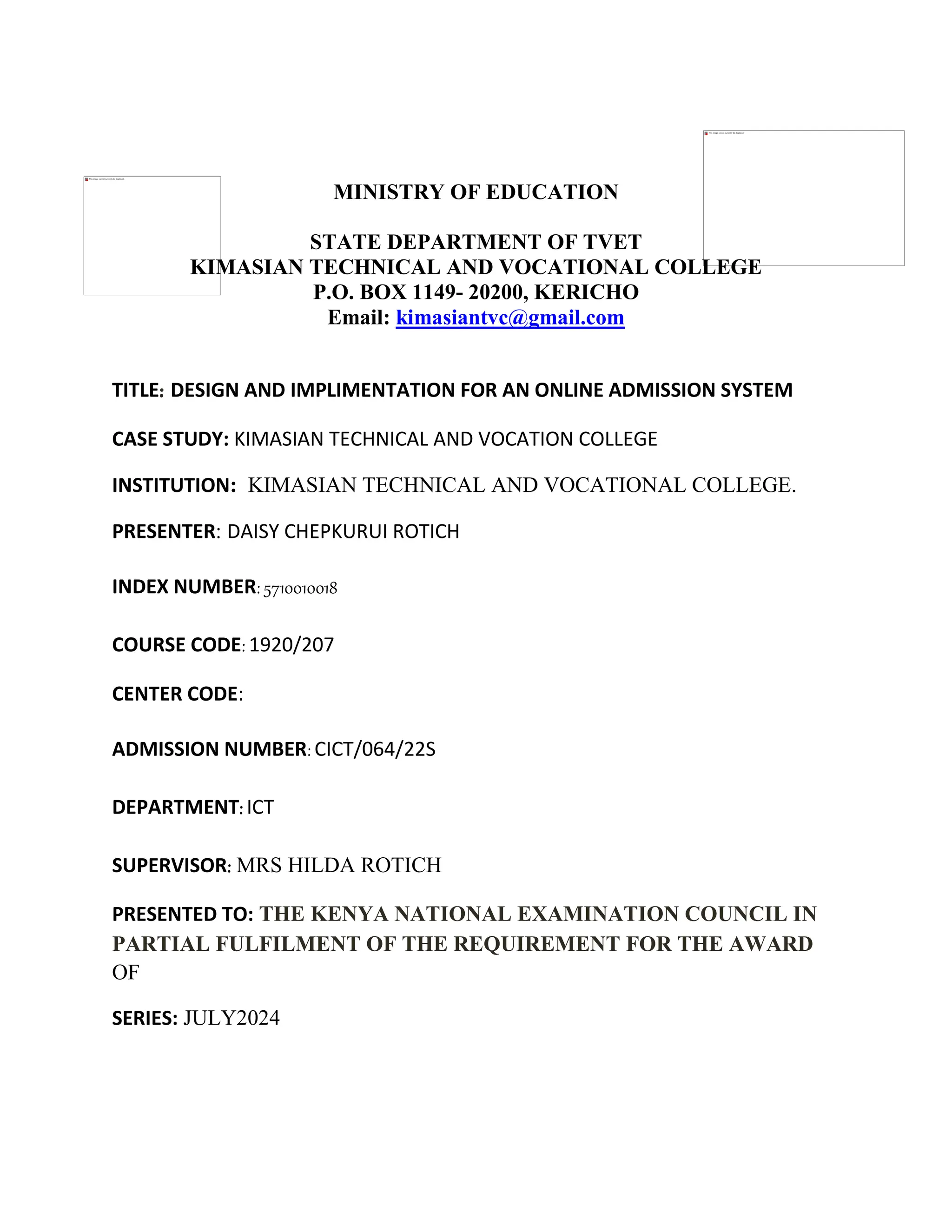 cover page educational document.document | PDF