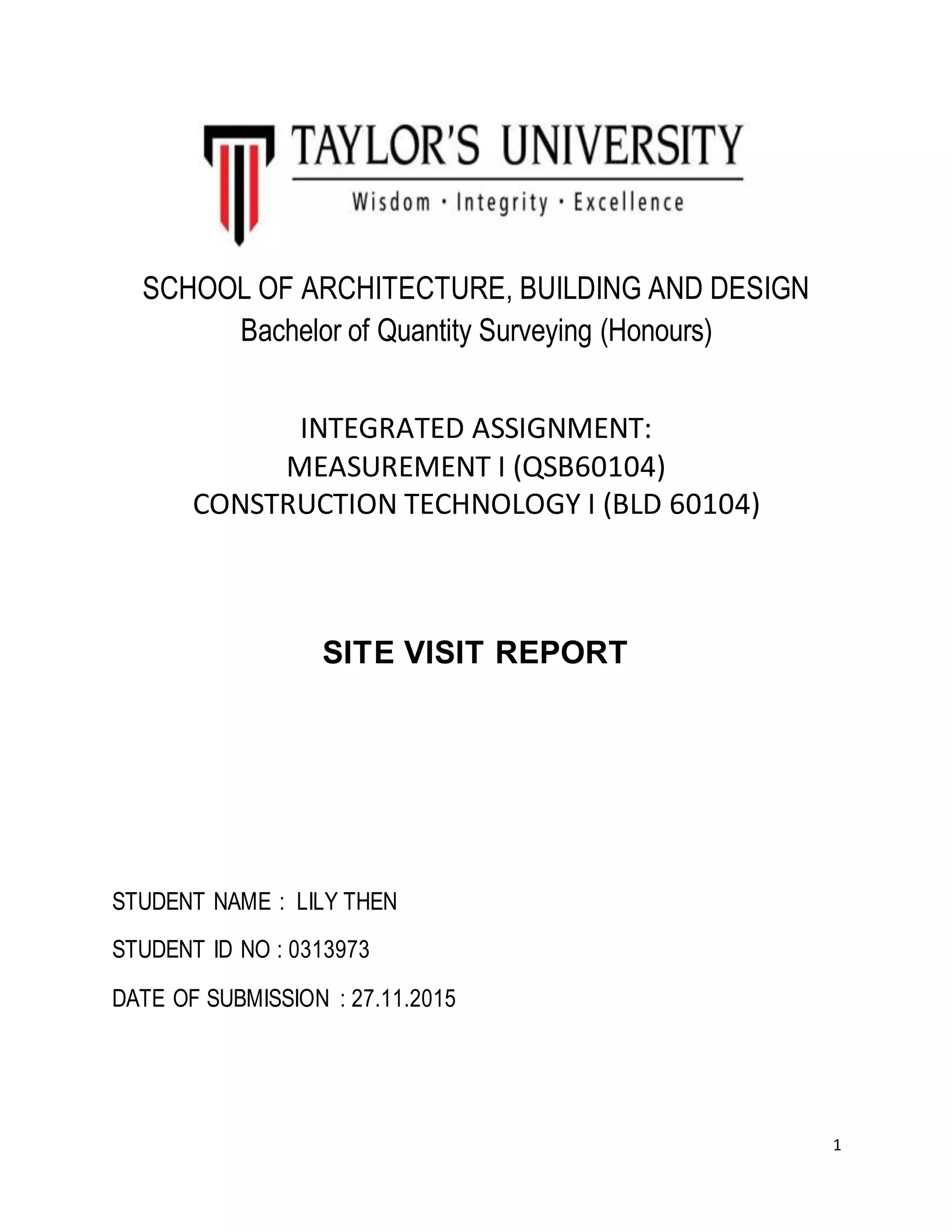 SITE REPORT (PAD FOOTING) | DOCX
