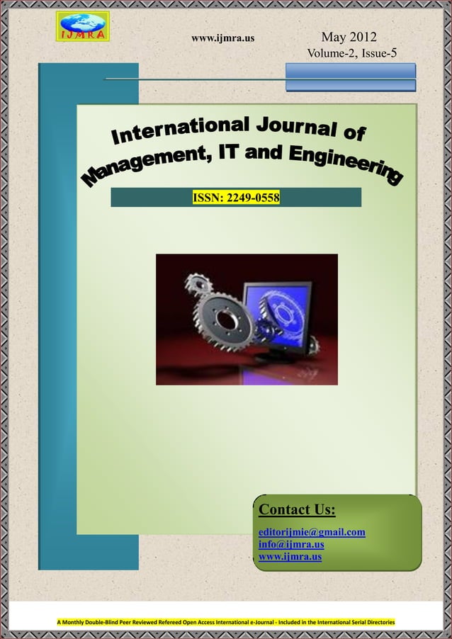 Cover page ijmie_may_2012 | PDF