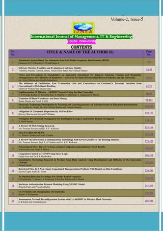 Cover page ijmie_may_2012 | PDF