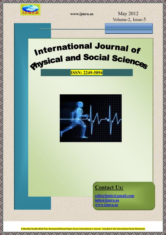 Cover page ijpss_may_2012 | PDF