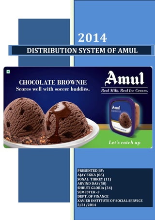 COVER PAGE OF AMUL PROJECT | PDF