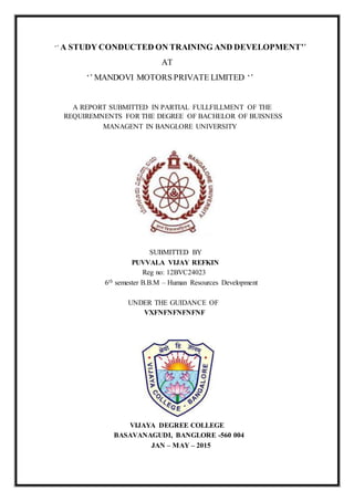 Training & development Cover pages | DOCX