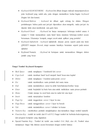 Makalah sejarah perkembangan keyboard | DOCX