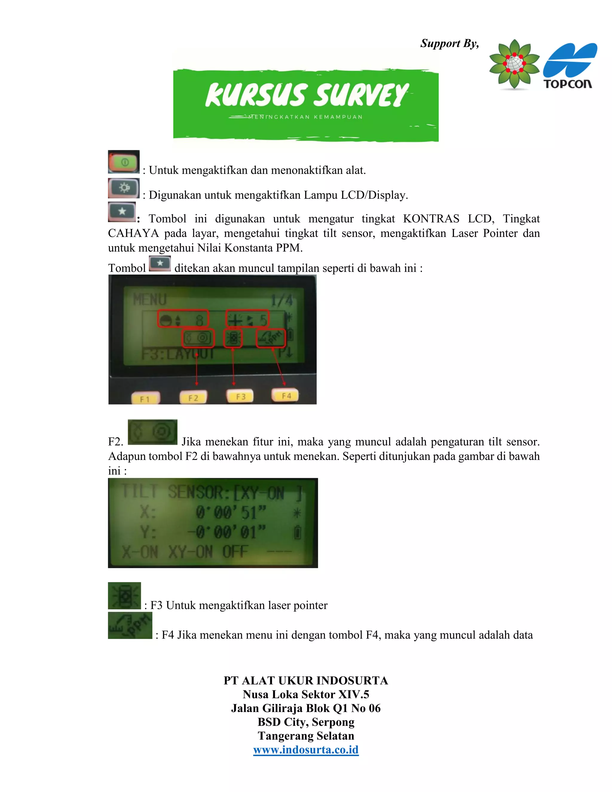 Pengenalan Bagian-Bagian Total Station TOPCON ES dan GM | PDF