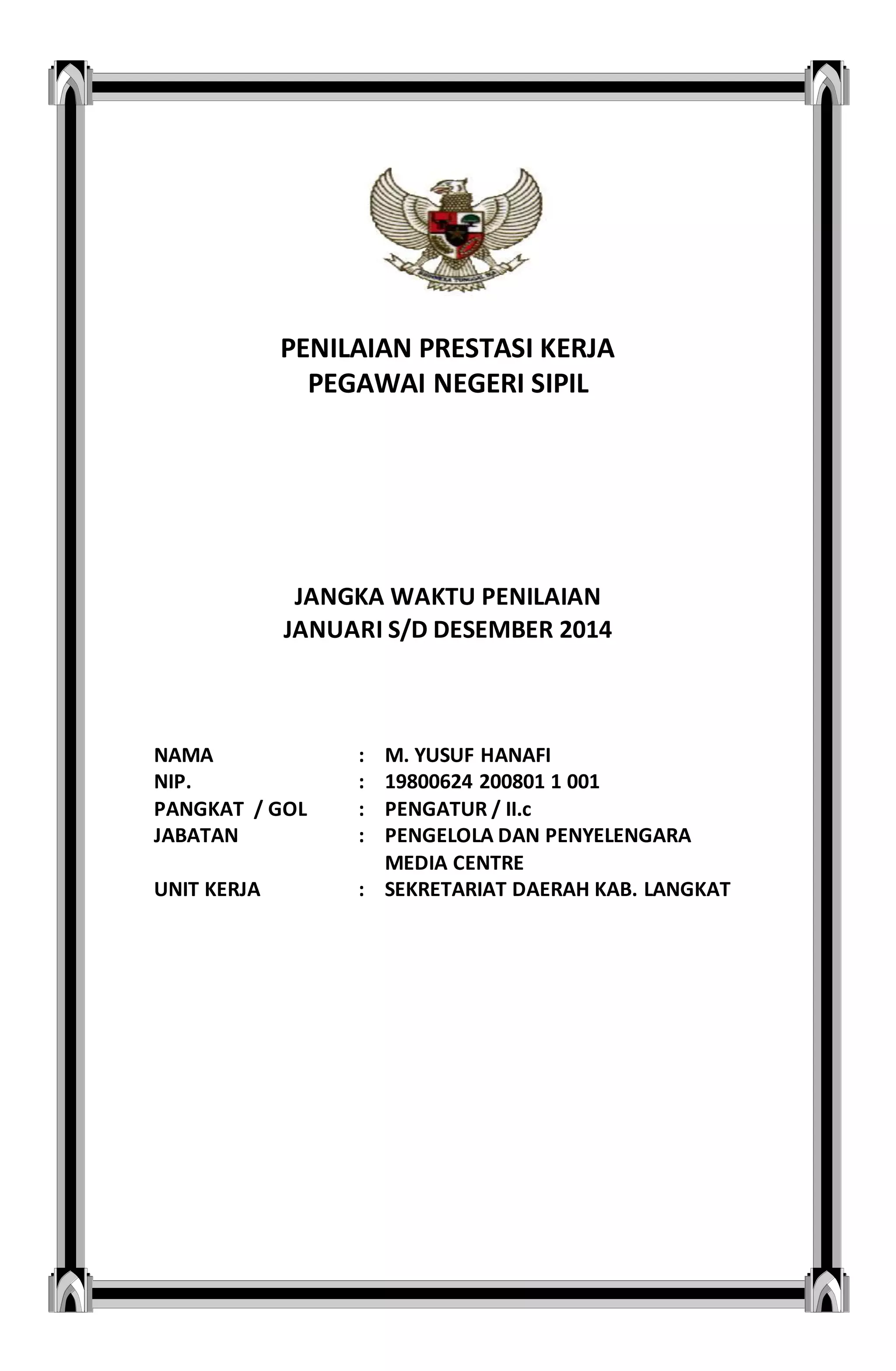 Cover penilaian skp | DOCX