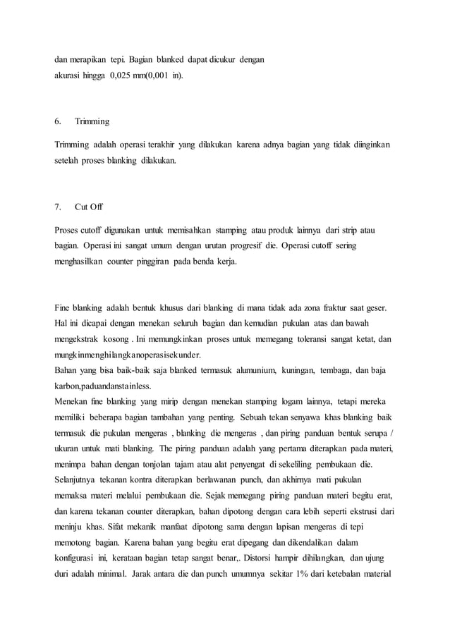 perawatan dies | PDF