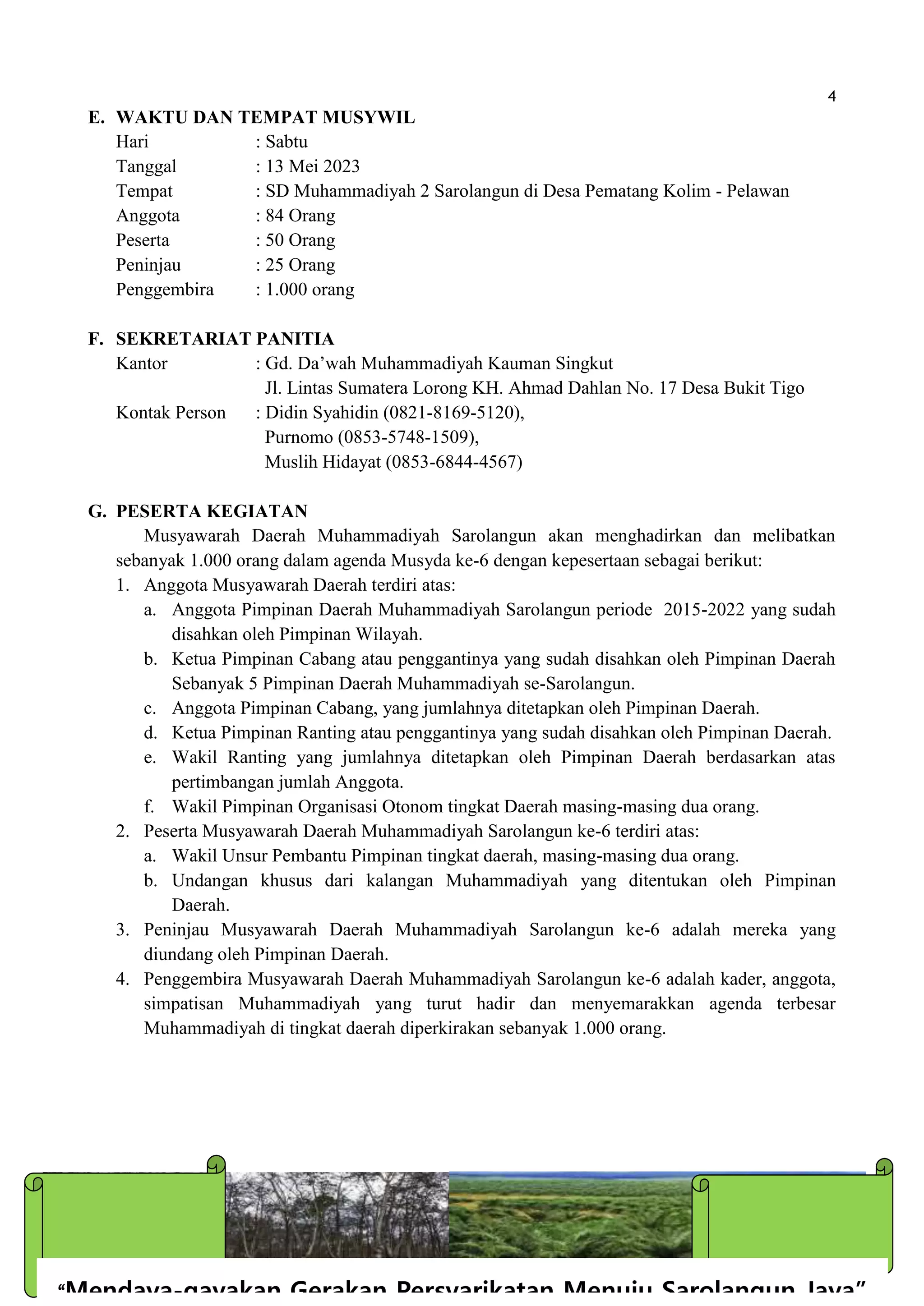 Proposal Musyda Muhammadiyah | DOCX