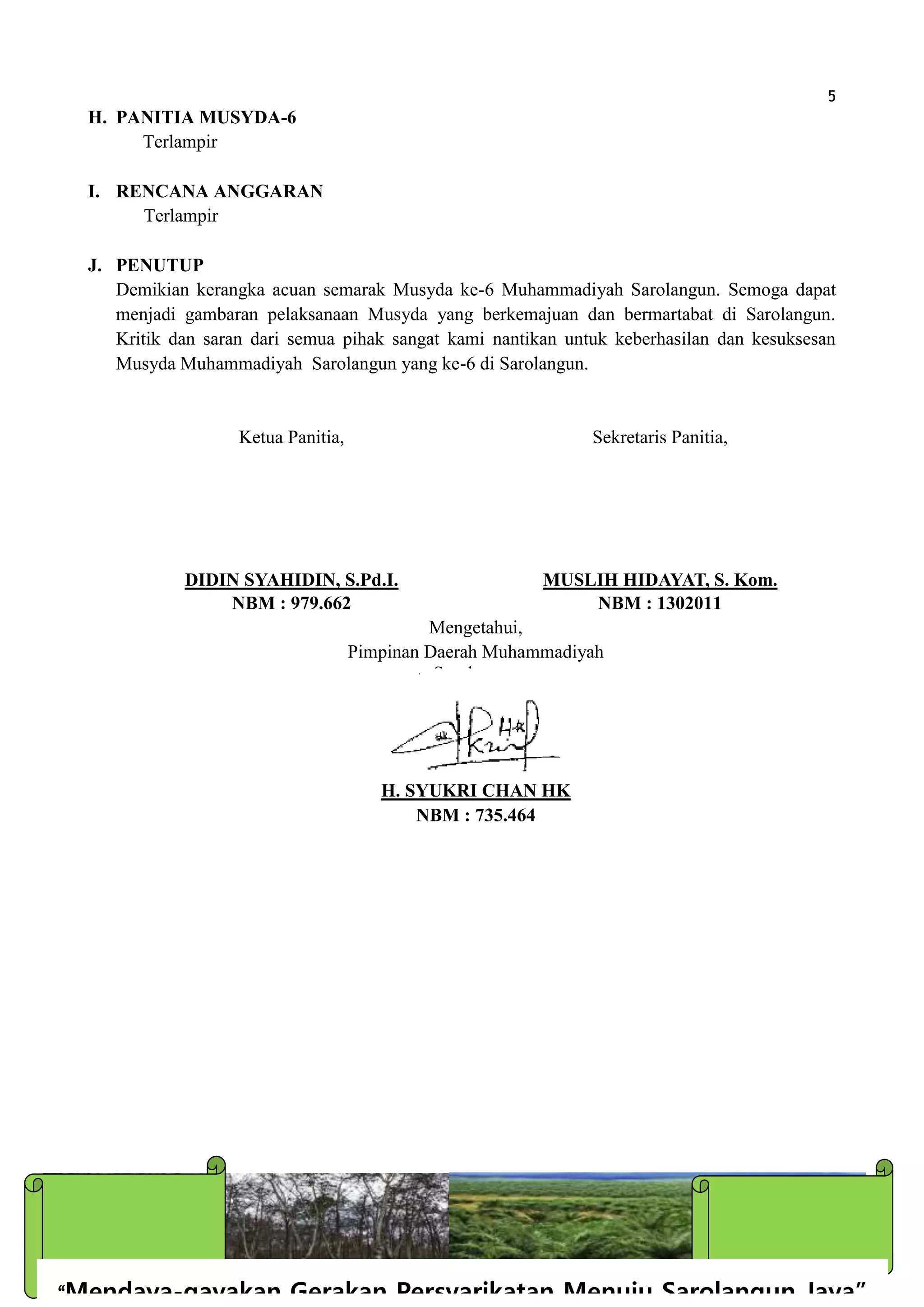 Proposal Musyda Muhammadiyah | DOCX