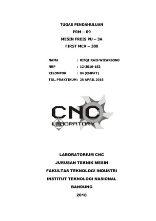 Cover Proyek Manufaktur CNC | DOCX