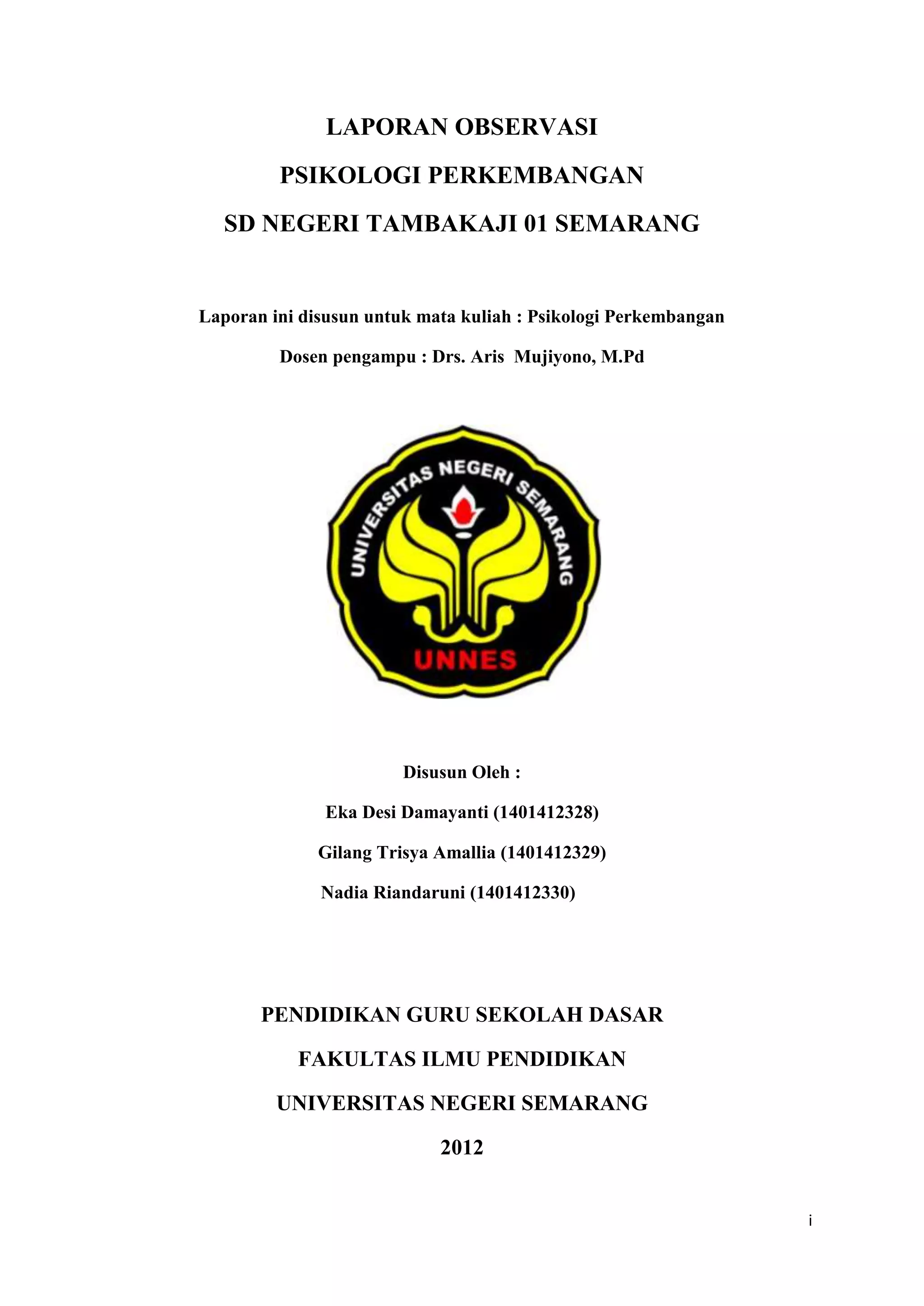 Cover psikologi tugas akhir | PDF