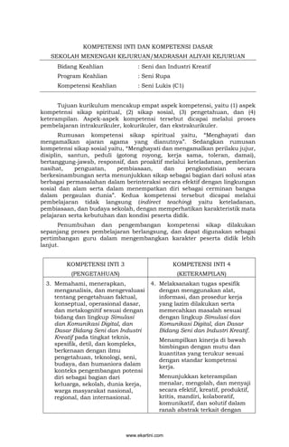 KI KD - SBK - senilukis | PDF