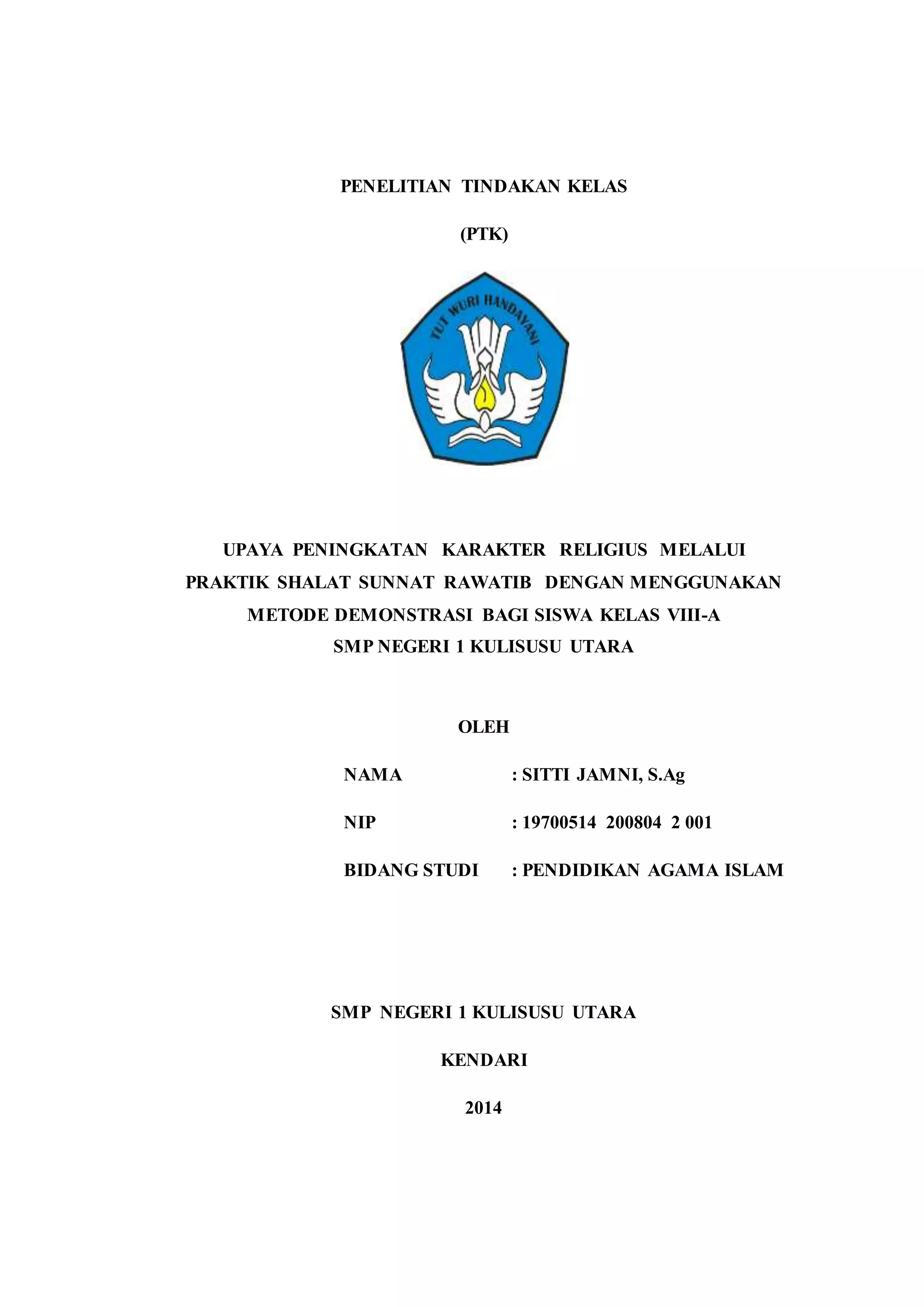 Cover smp negeri 1 kulisusu | DOCX