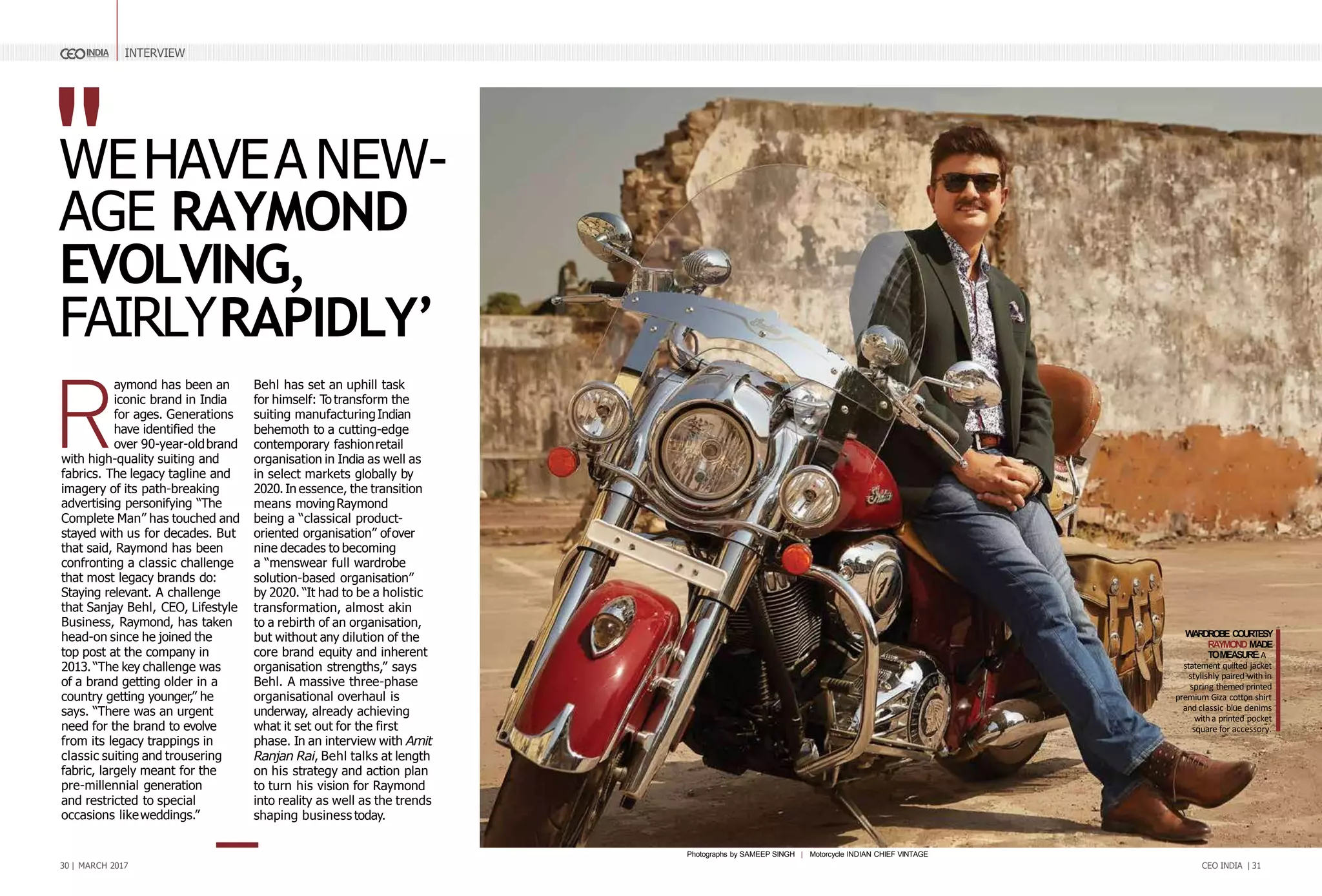 Raymond Cover Story | PPTX