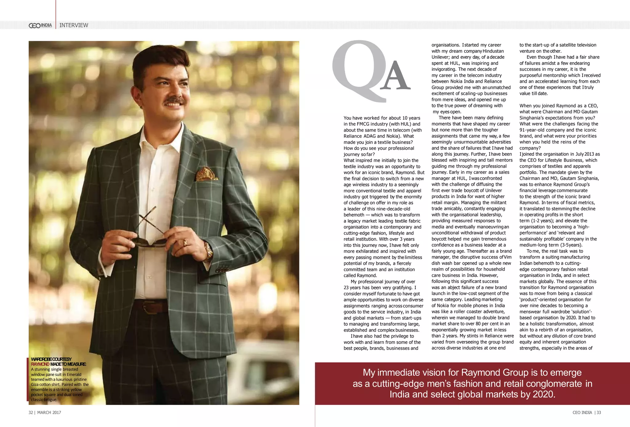 Raymond Cover Story | PPTX